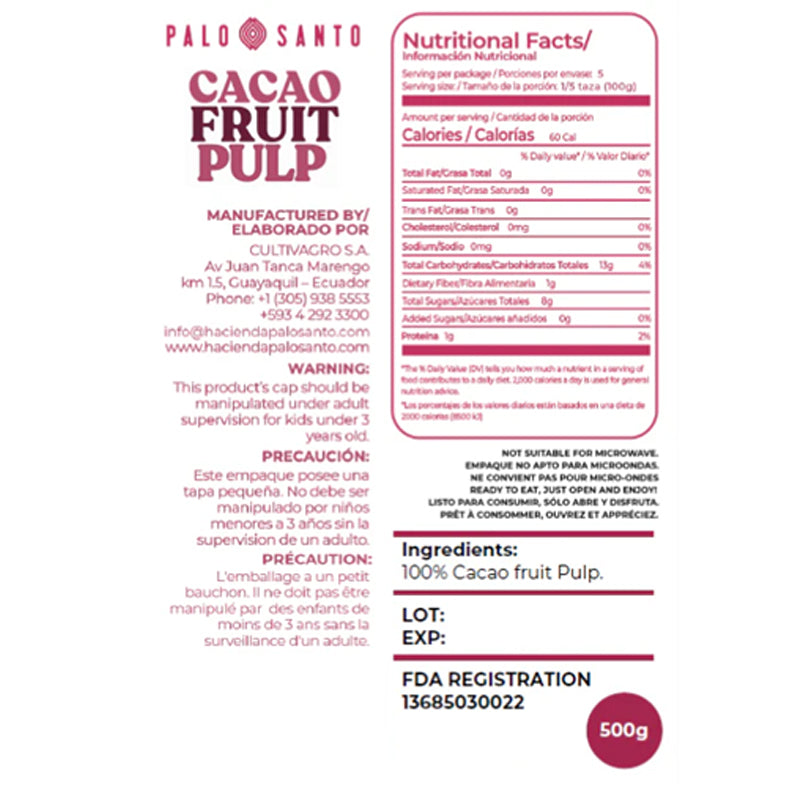Cacao Fruit Puree (L) – Cult de Choco